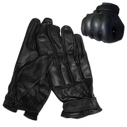 Mil-Tec Lederhandschuhe Security Handschuhe Defender Quarzsand