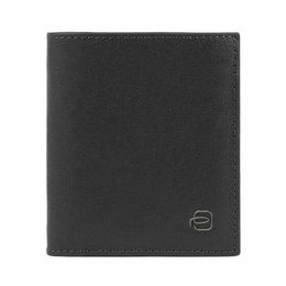 Piquadro Black Square Geldbörse RFID Schutz Leder 8.5 cm black
