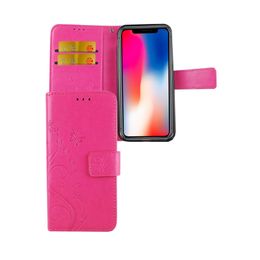 König Design Hülle Handy Schutz für Apple iPhone XS Case Cover Tasche Wallet Etui Handyhülle