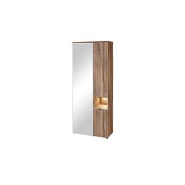 Höffner Garderobenschrank Elina ¦ holzfarben ¦ Maße (cm): B: 82 H: 204 T: 38