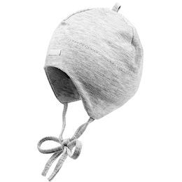 MaxiMo - Jersey-Mütze BASIC mit Ohrenschutz in silbermeliert, Gr.43