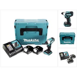 Makita Akku-Schlagschrauber DTD 155 RMJ 18 V Brushless Li-Ion Akku Schlag Schrauber im Makpac + 2