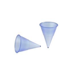 Starpak Einwegbecher 5000 Stück Spitzbecher 115 ml aus blauem Kunststoff Blue Cone