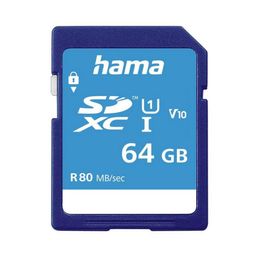 Hama SDHC 16GB Class 10 UHS-I 80MB/S Speicherkarte (64 GB, UHS-I Class 10)