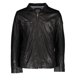 Bugatti Lederjacke in Schwarz - 48