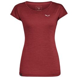 Salewa - Women's Puez Melange Dry S/S Tee - T-Shirt Gr 40 rot