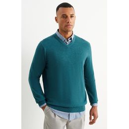 C&A Feinstrick-Pullover und Hemd-Regular Fit-Button-down