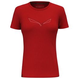 Salewa - Women's Pure Eagle Frame Dry T-shirt - T-Shirt Gr 34 rot