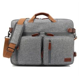 TSEPOSY Laptoptasche umwandelbar Umhängetasche Laptop Arbeitstasche Reise Rucksack