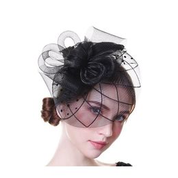 GLAMO Schleier Braut Haar Accessoires Netz Schleier Stirnband Hochzeit Tea Party