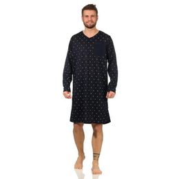 EloModa Nachthemd Herren Nachthemd langarm Sleepshirt; M L XL 2XL (1-tlg)