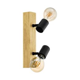 Eglo Leuchten EGLO TOWNSHEND Deckenspot Braun, Schwarz, 2-flammig