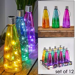 hofstein Arcachon Solarleuchte 12er Set LED Bunt, 1-flammig