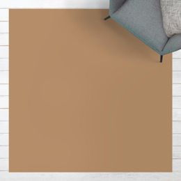 MICASIA Vinyl-Teppich - Terracotta Taupe - Quadrat 1:1 Größe HxB: 40cm x 40cm