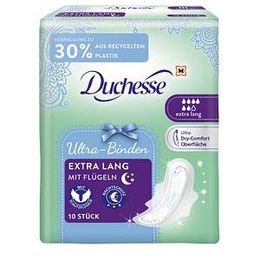 Duchesse Binden Ultra Lang mit Flügeln, 10 St.