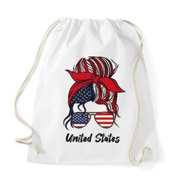 Youth Designz Turnbeutel "United States" Baumwoll Tasche Turnbeutel