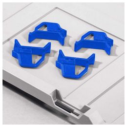 Proregal® Stapelbox SparSet 20x Schiebeschnappverschluss Blau für Eurobox NextGen (20 St)