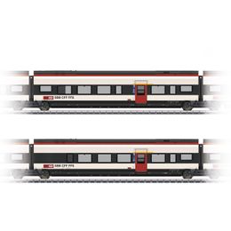 Märklin Märklin Personenwagen Ergänzungswagen-Set 3 zum RABe 501 Giruno - 43463, Spur H0, mit Lichteffekten; Made in Europe, bunt|rot|schwarz|weiß