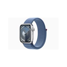 Apple Watch Series 9 GPS 41mm - Silver Aluminium Case with Winter Blue Sport Loop