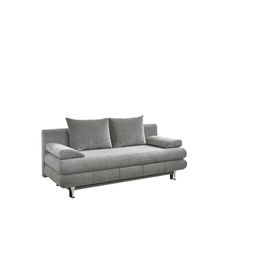 SUN GARDEN Benfeld Schlafsofa 196x93x92 cm mit Stauraumfunktion und Kissen Grau