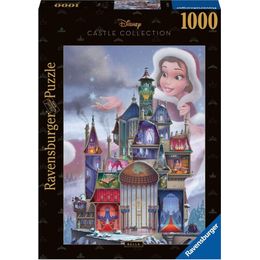 Ravensburger Puzzle Disney Castle Collection, Belle, 1000 Puzzleteile, Made in Germany, bunt
