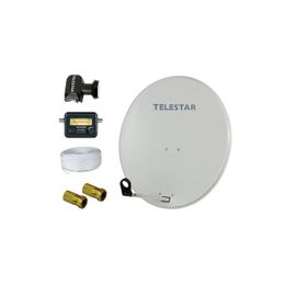Telestar Sat Antenne DIGIRAPID 60S mit Twin LNB/50m Kabel/F-Steckern/Satfinder SAT-Antenne (60 cm
