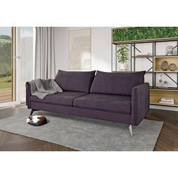 S-Style Möbel 3-Sitzer Modernes Sofa Azalea mit Schwarz Metall Füßen