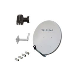 Telestar DIGIRAPID 60S 4 Teilnehmer-Anlage mit Wandhalter u. Steckern SAT-Antenne (60 cm