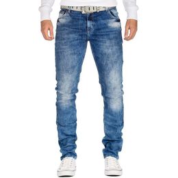 Cipo & Baxx Cipo & Baxx Slim-fit-Jeans Casual Hose BA-CD533 mit lässiger Stonewashed Waschung