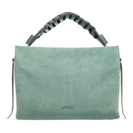 Coccinelle Satchel Bag - Boheme Suede Bimaterial - in grün - Satchel Bag für Damen