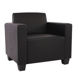 MCW Modular Sessel Loungesessel Moncalieri, Kunstleder ~ schwarz
