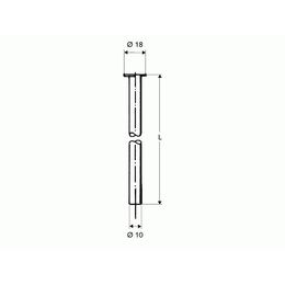 Schell Kupferrohr 1/2" B&ouml;rdel d:10mm 300mm chrom 497080699