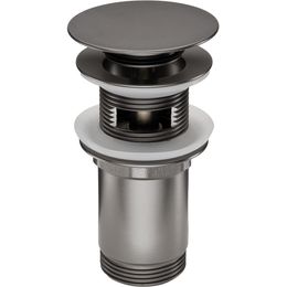 Neuesbad Serie 600 Klick-Klack Ablaufgarnitur, titanium, f&uuml;r Waschtische mit &Uuml;berlauf NB1NHC_D10U1