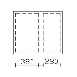 Pelipal Serie 6110 Pelipal 2 Innenspiegel EB-ISP2-603828, B:, H:595, T:3mm EB-ISP2-603828