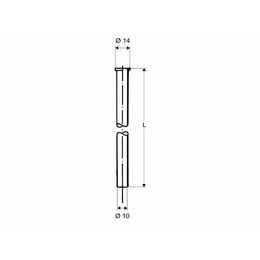 Schell Kupferrohr 3/8" B&ouml;rdel d:10mm 300mm chrom 497000699