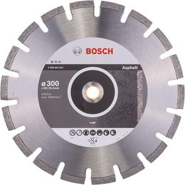 Bosch Diamanttrennscheibe Standard for Asphalt, Bohrungsdurchmesser (mm):20.00/25.40*, Segmenthöhe ( 300 - 2608602624