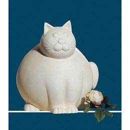 Gilde Dekofigur Katze Molli, creme-weiß (1 St), Dekoobjekt, Tierfigur, Höhe 30 cm, aus Keramik, Wohnzimmer, beige|weiß
