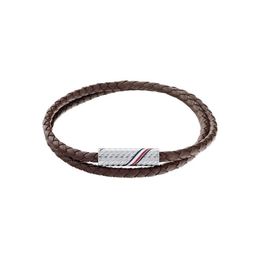 Tommy Hilfiger Armband Schmuck Edelstahl Armschmuck Lederarmband, braun