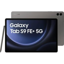 Samsung Galaxy Tab S9 FE+ 5G Tablet (12,4", 256 GB, Android,One UI,Knox, 5G, AI-Funktionen), grau