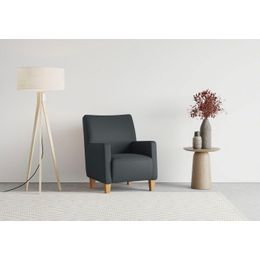 Sit & More sit&more Sessel Bosse, mit Federkern, grau