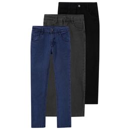 Yigga 3 Jungen Skinny-Jeans mit verstellbarem Bund