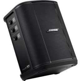 Bose S1 Pro+ Stereo Lautsprecher Stereo Lautsprecher (Bluetooth, Bluetooth-PA-Soundsystem, 4 Aufstellungsmöglichkeiten, Auto-EQ), schwarz