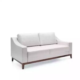 JVmoebel 2-Sitzer Weiß Sofa 2 Sitzer Modern Wohnzimmer Zweisitzer Polster Textil neu