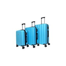 MTB Koffer Hartschalen ABS Reisekoffer erweiterbar (Handgepäck-Mittel-Groß-Set)