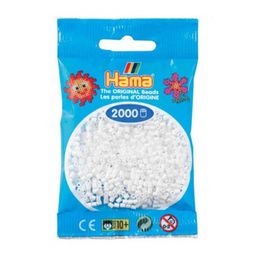 Hama Perlen Bügelperlen Hama Mini-Bügelperlen 2000 im Beutel weiß