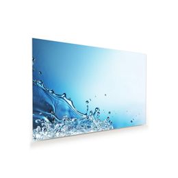 Primedeco Glasbild Wandbild Wassersplash am Rand mit Aufhängung