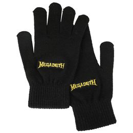 Megadeth Logo Fingerhandschuhe schwarz