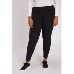 Ulla Popken Lederimitathose Leggings Webfellfutter extrawarm High Waist