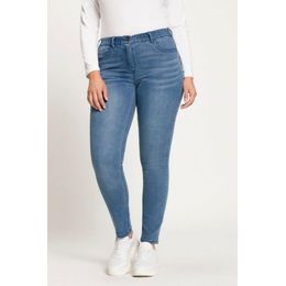 Ulla Popken Stretch-Hose Skinnyjeans Sarah schmale 5-Pocket-Form High Waist