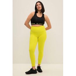 Studio Untold Lederimitathose Sport-Tights High Waist knöchellang